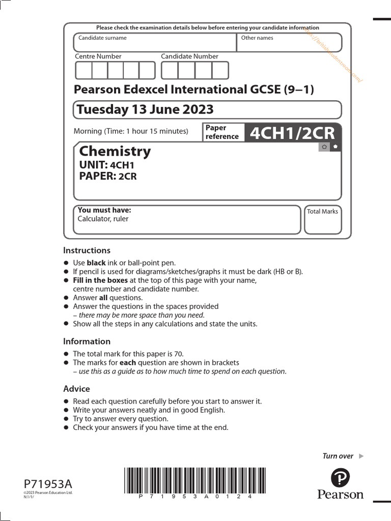 Chem Paper 2 HW | PDF
