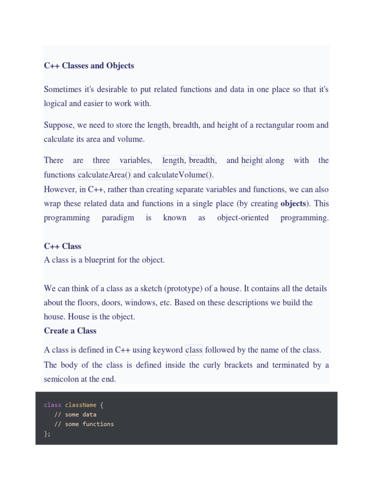 OOPS1 | PDF | Parameter (Computer Programming) | Class (Computer Programming)