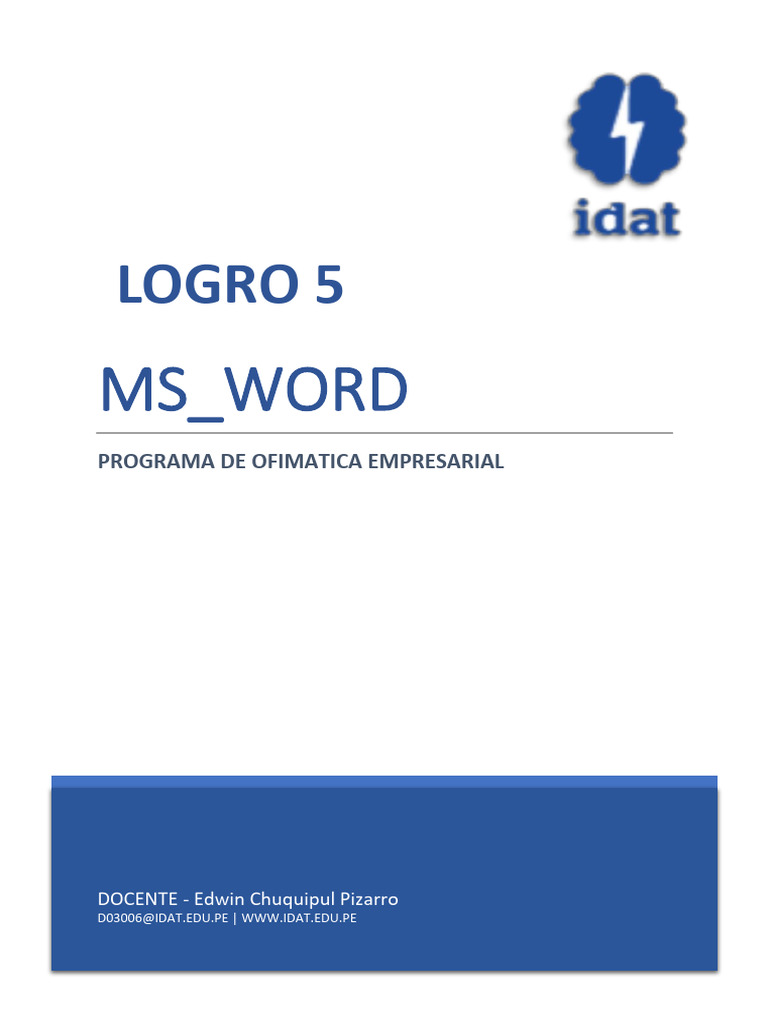 Manual Ms-Word - Logro 05 | PDF | Microsoft Word | Ventana (informática)
