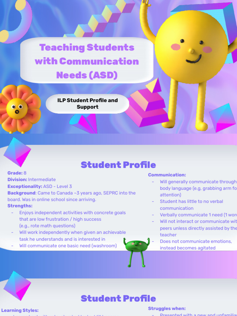 ASD Communication ILP | PDF