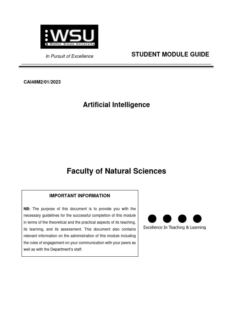Artificial Intelligence SMG 2023 | PDF | Artificial Intelligence | Intelligence (AI) & Semantics