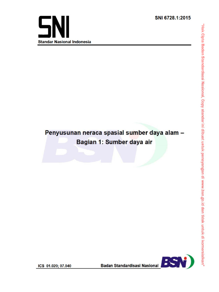 Sni 6728 1 2015 | PDF