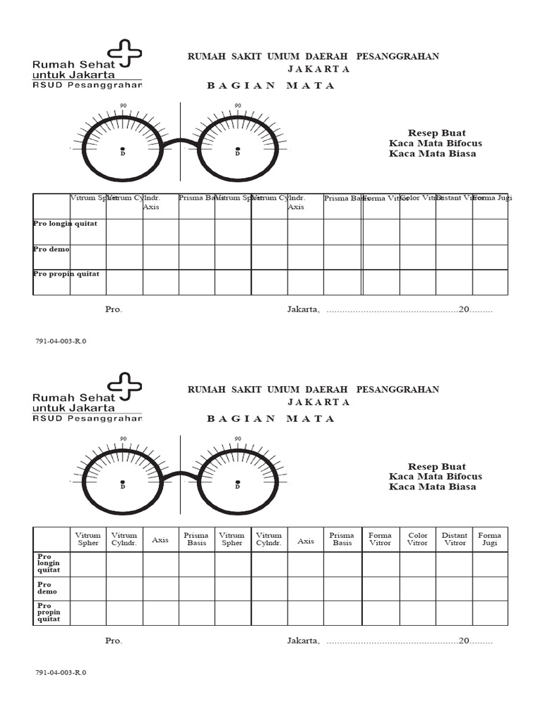 Resep Kacamata | PDF