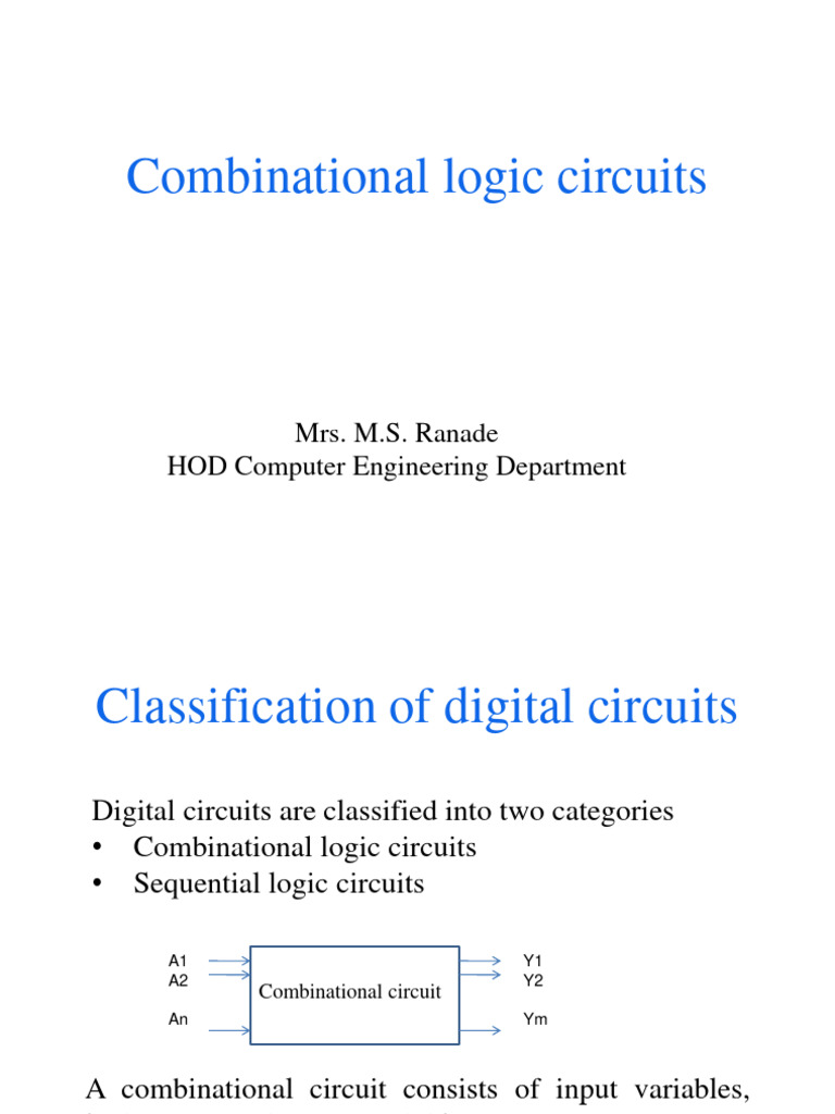 Chap 3 Combinational Logic Circuits | PDF | Computer Engineering | Digital Electronics