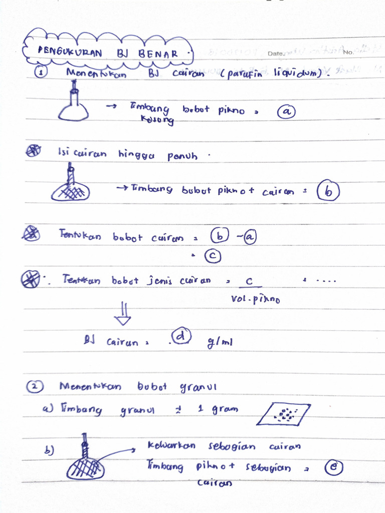 Pengukuran Bobot Jenis Benar | PDF