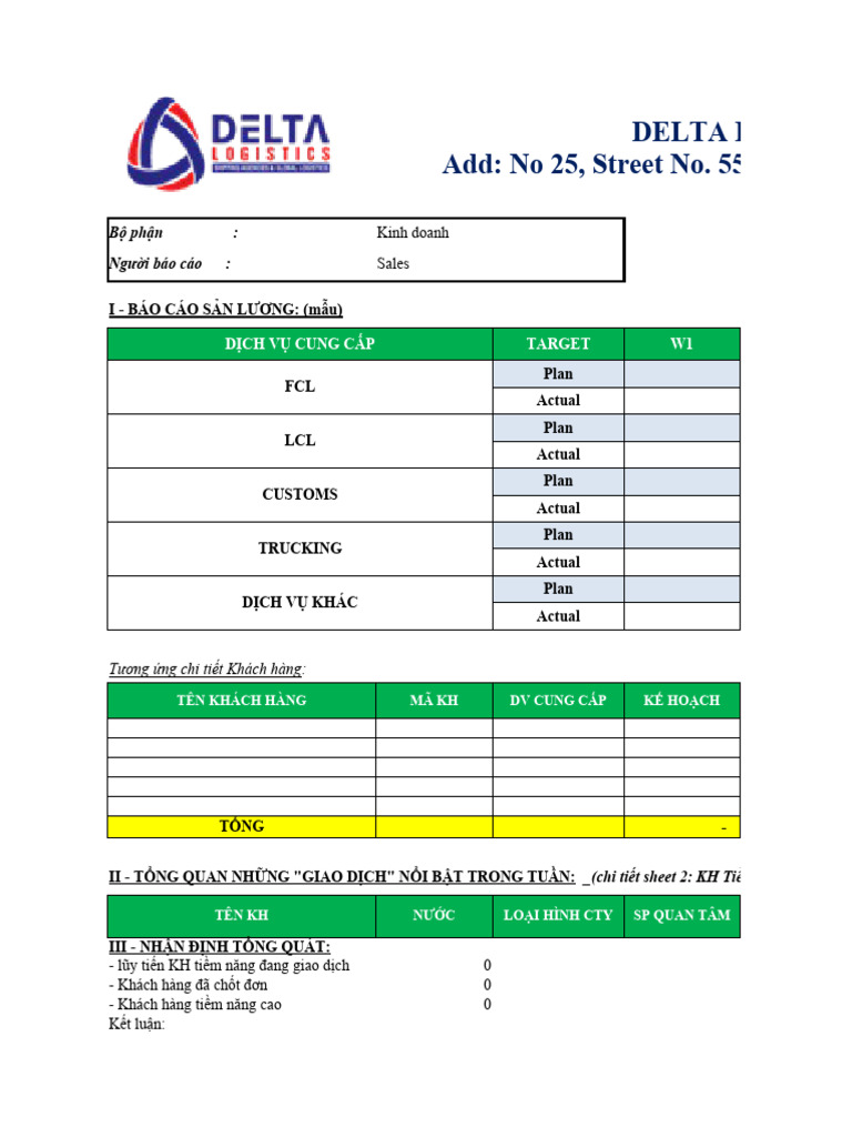 Báo Cáo 1.6.2023 | PDF