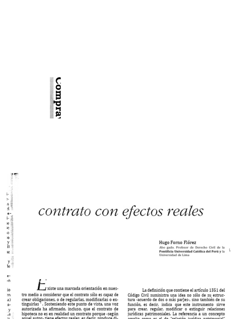 Contratos: Obligaciones y Efectos Reales | PDF | Derecho privado | Justicia