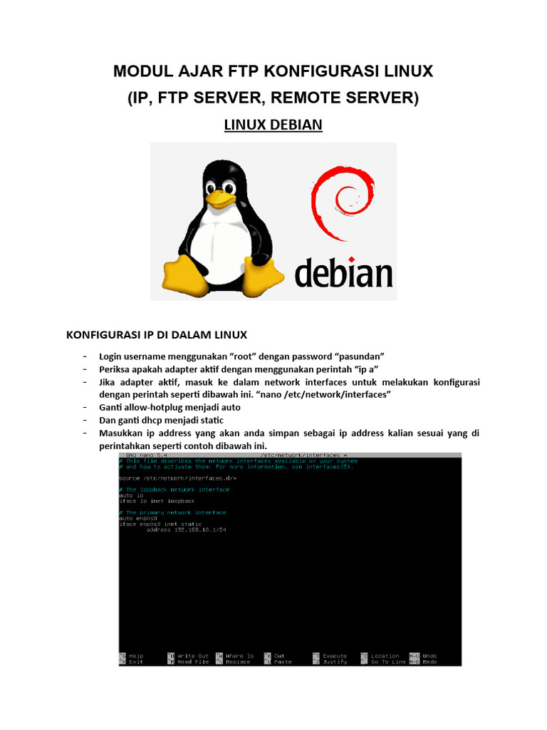 LINUX DEBIAN (Modul ASJ) | PDF | Komputer