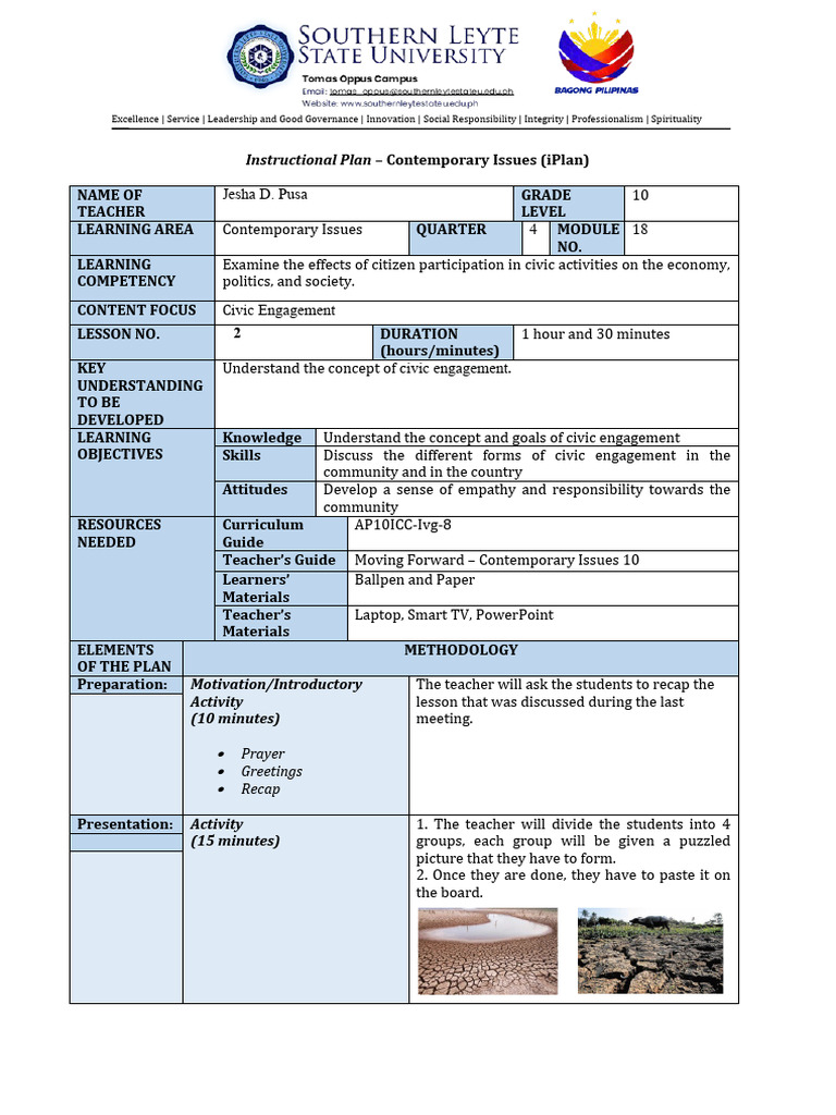 Grade 10 Civic Engagement Plan | PDF | Career & Growth | Art