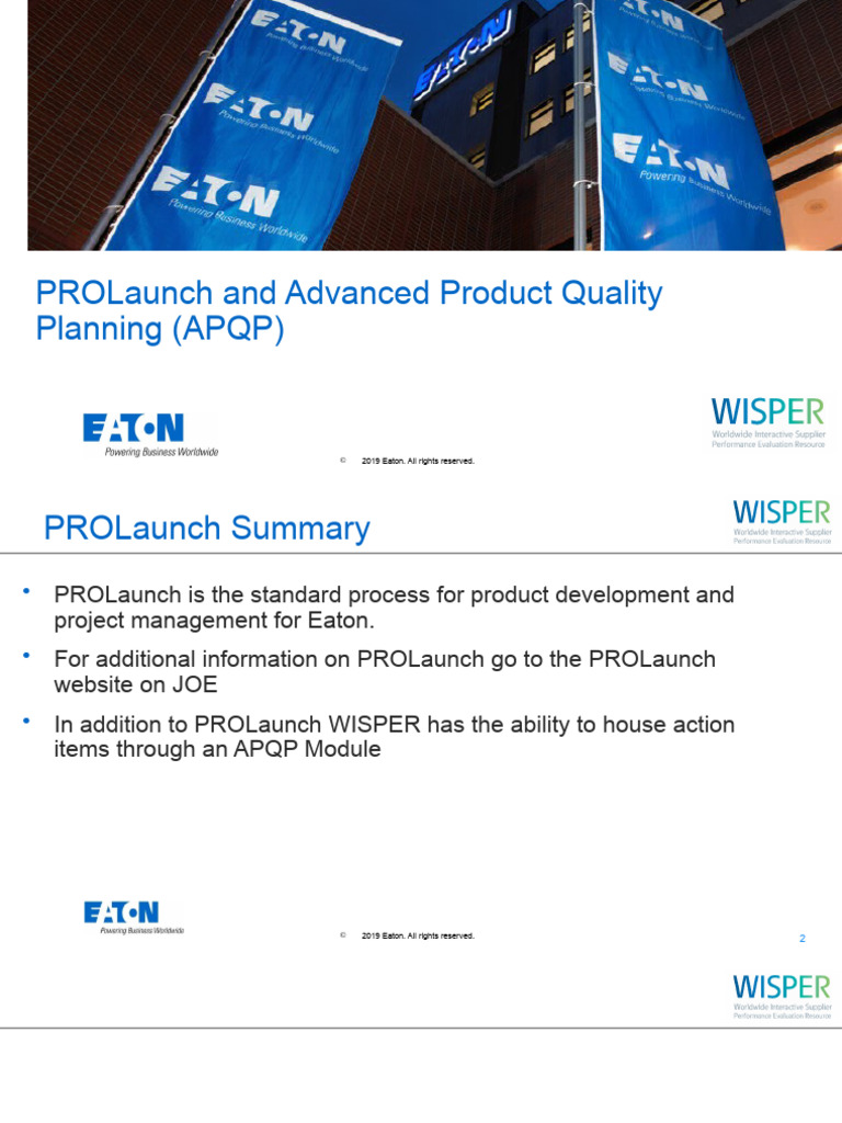 APQP Presenations Internal Training 2019 | PDF | System Software | Software Engineering