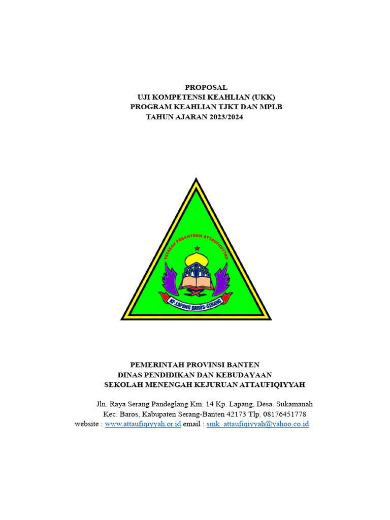 UKK TJKT MPLB 2023/2024 Proposal | PDF | Bisnis