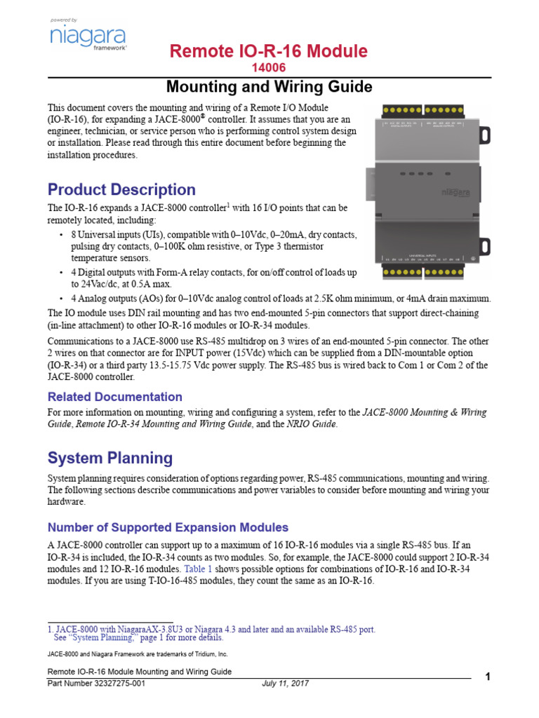 Install Guide IO-R-16 | PDF | Electrostatic Discharge | Electrical ...