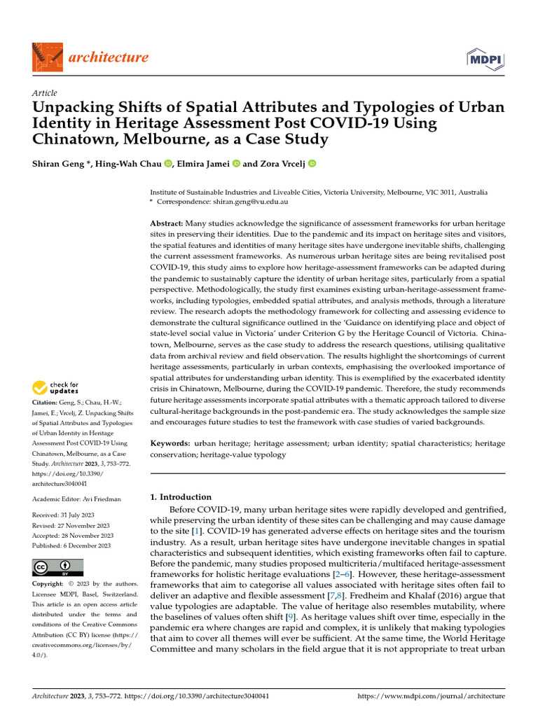 Unpacking Shifts of Spatial Attributes and Typolog | PDF | Cultural ...
