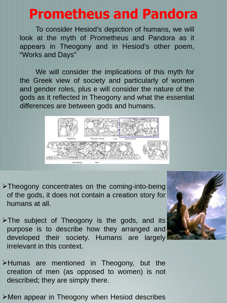 1.2. Prometheus and Pandora | PDF | Prometheus | Greek Mythology