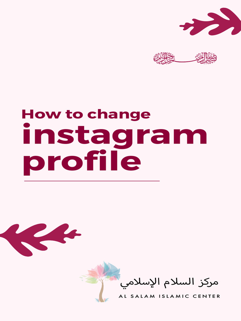 How to change instagram profile | PDF