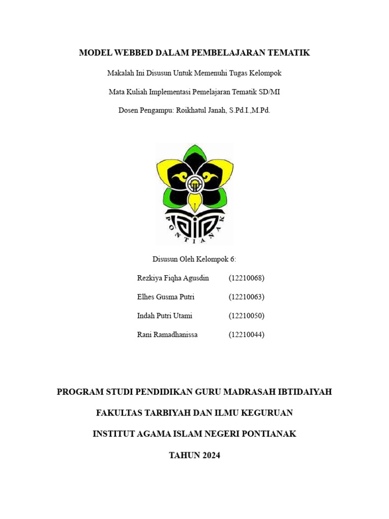 Model Webbed untuk Guru SD/MI | PDF | Karier & Perkembangan