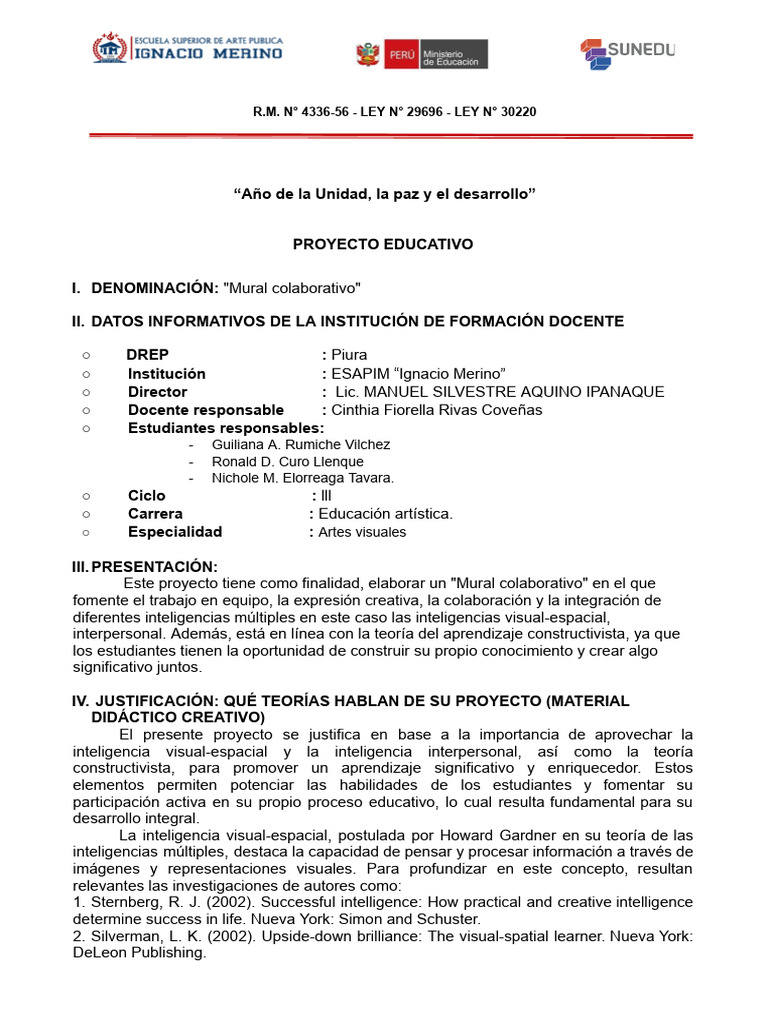 Proyecto Bases Psicopedagogicas | PDF | Constructivismo (filosofía de la educación) | Aprendizaje