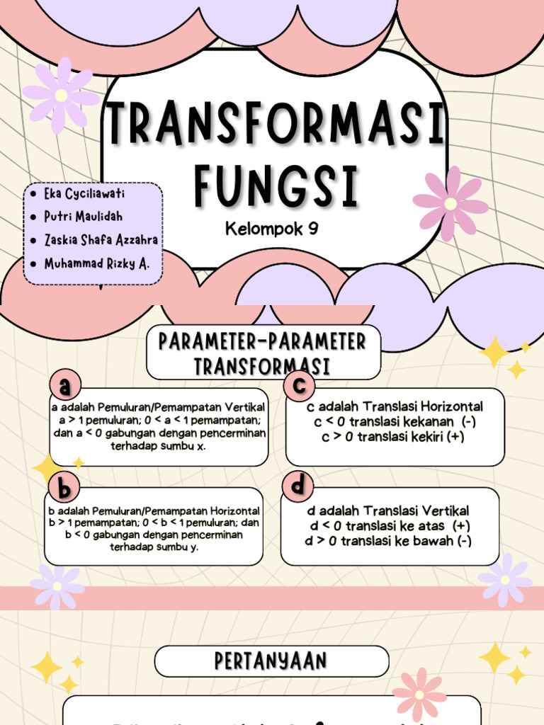 Transformasi Fungsi | PDF | Metode & Bahan Ajar