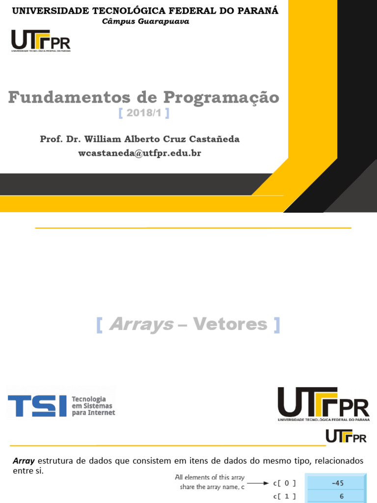 Fundamentos Da Programação - Aula 9 | PDF
