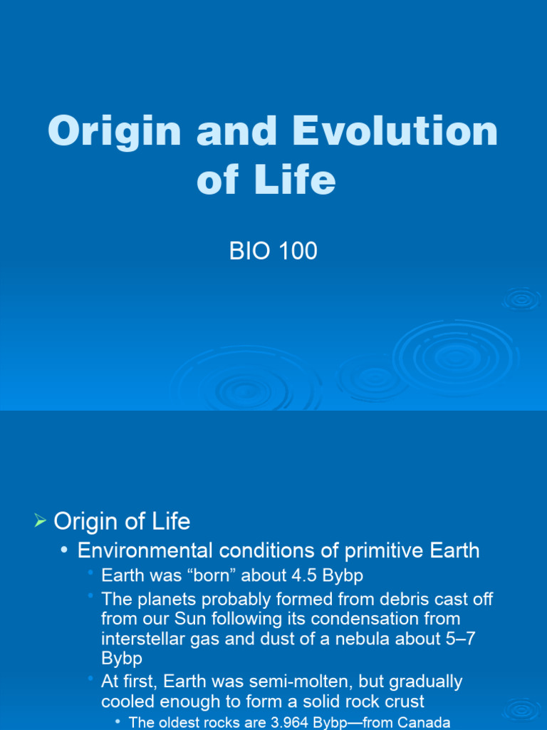 Formation of Life On Earth | PDF