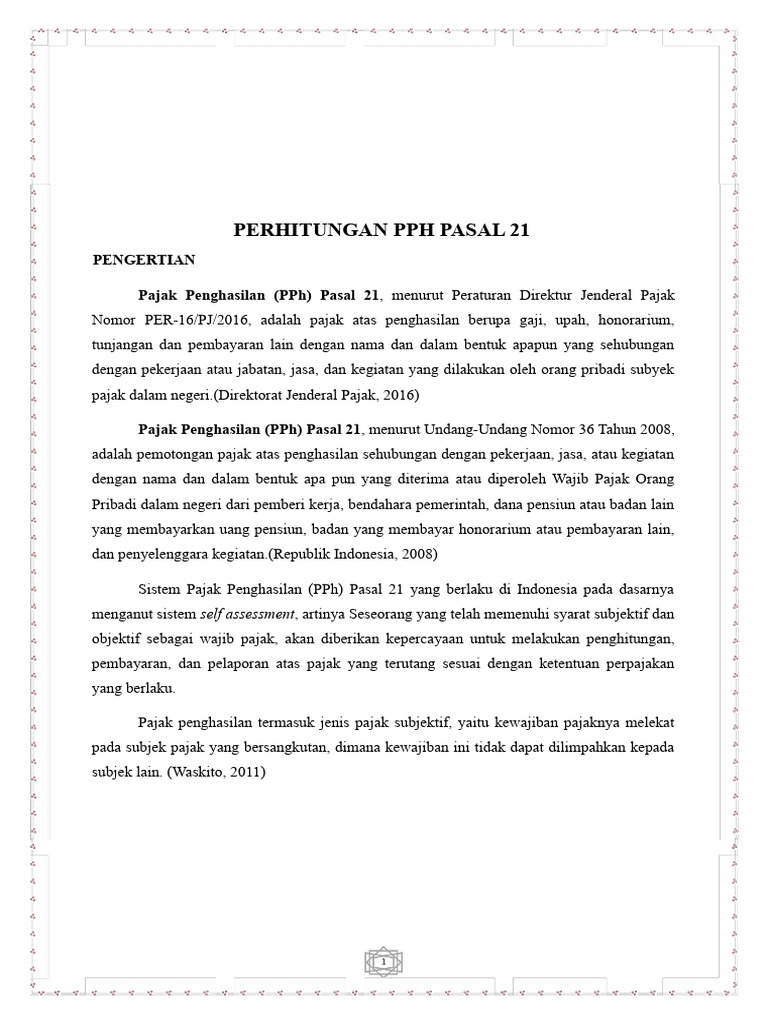 MODUL-PEMBELAJARAN-PERHITUNGAN-PPH-PASAL-21 | PDF