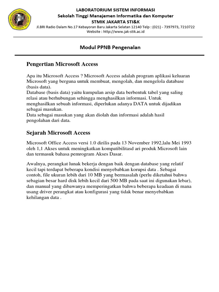 Modul PPNB Pengenalan | PDF