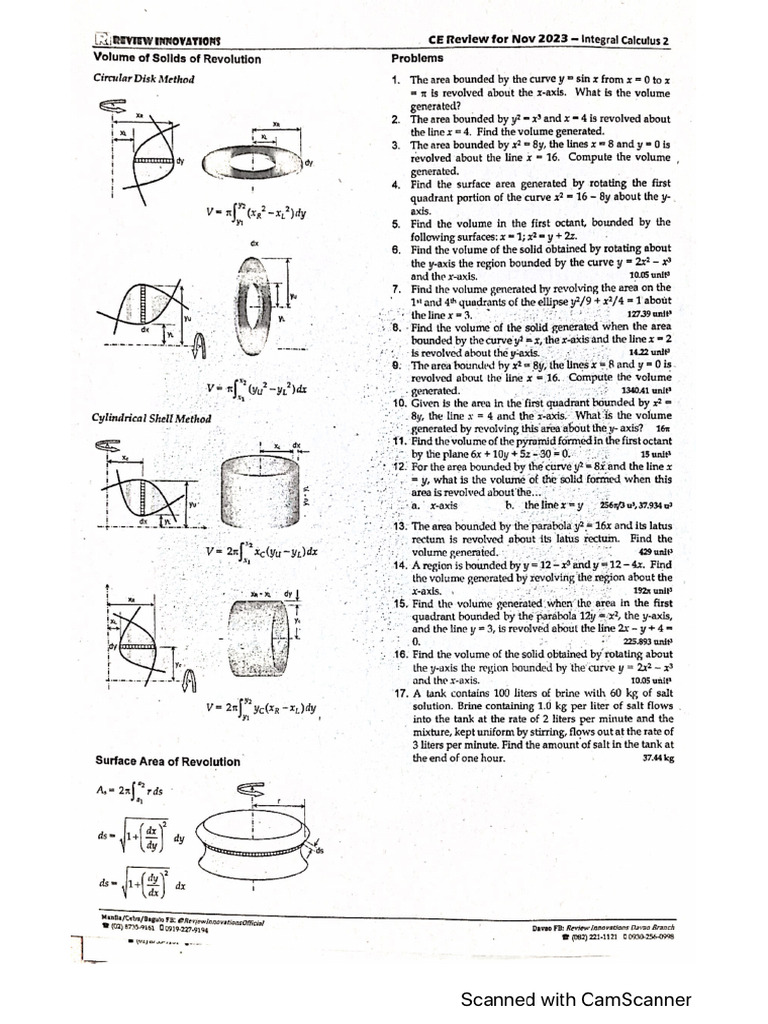 Integ Calc Set 2 | PDF