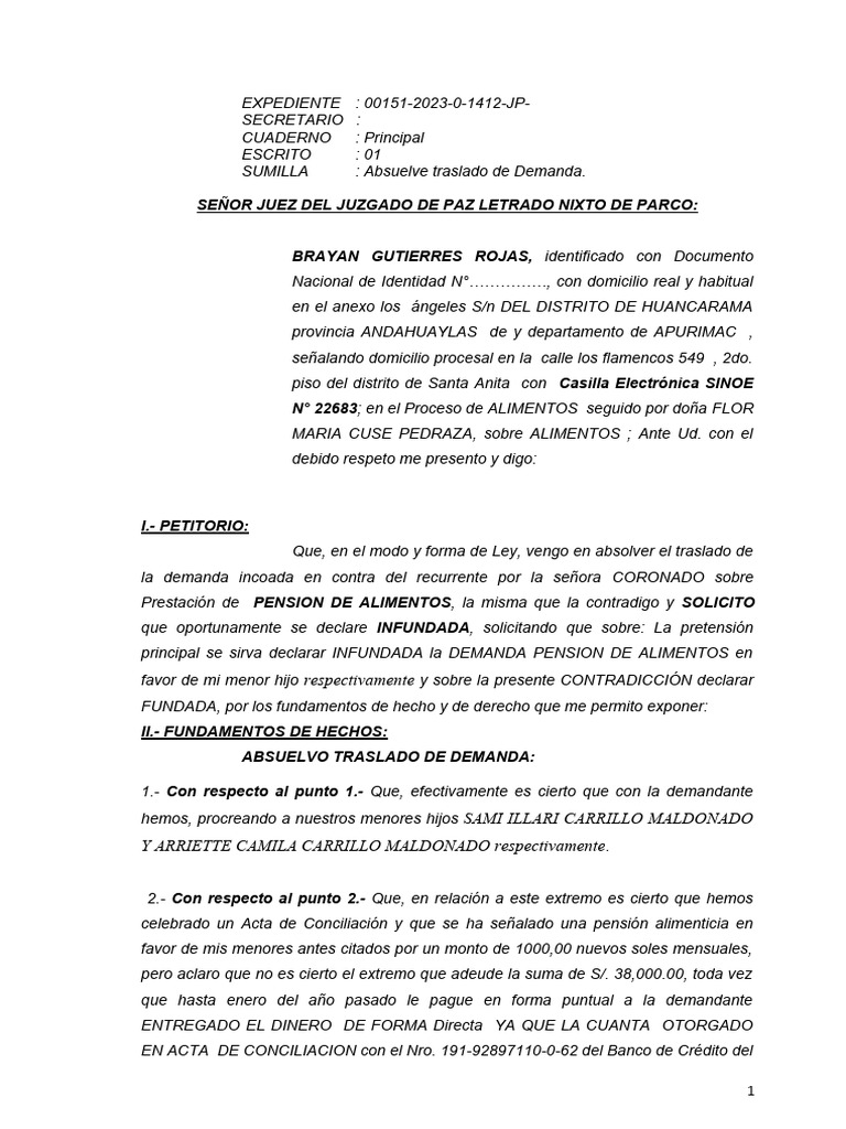 Brayan Alimentos Los Angeles | PDF