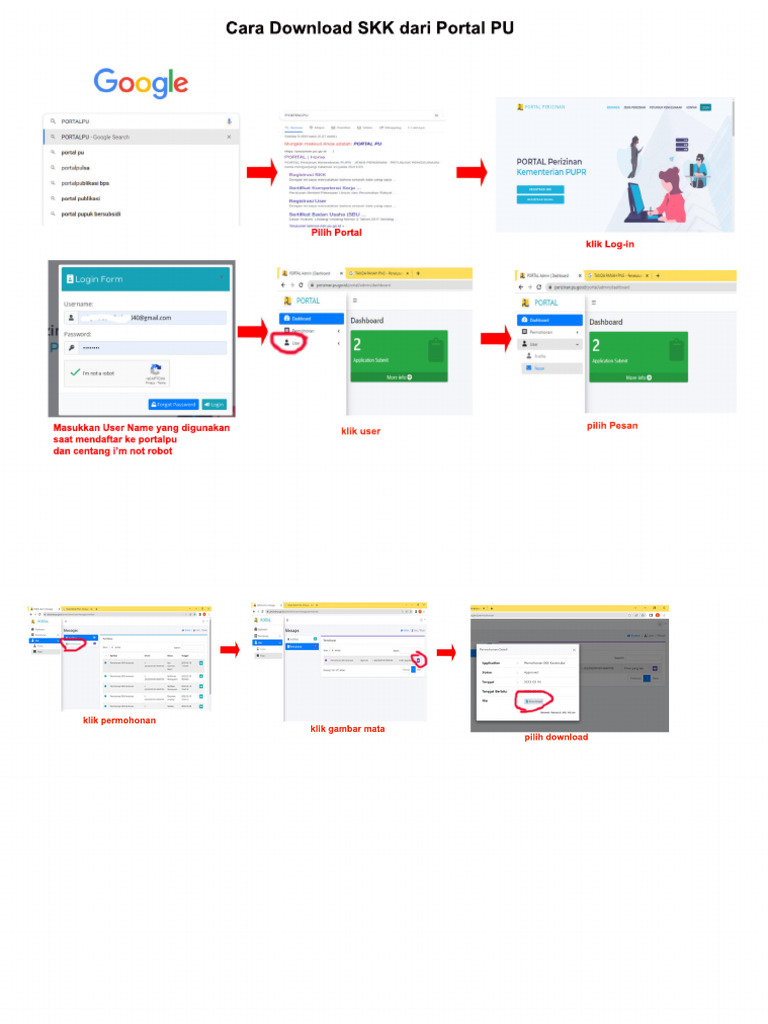 Cara Download SKK Di Portal Pu | PDF