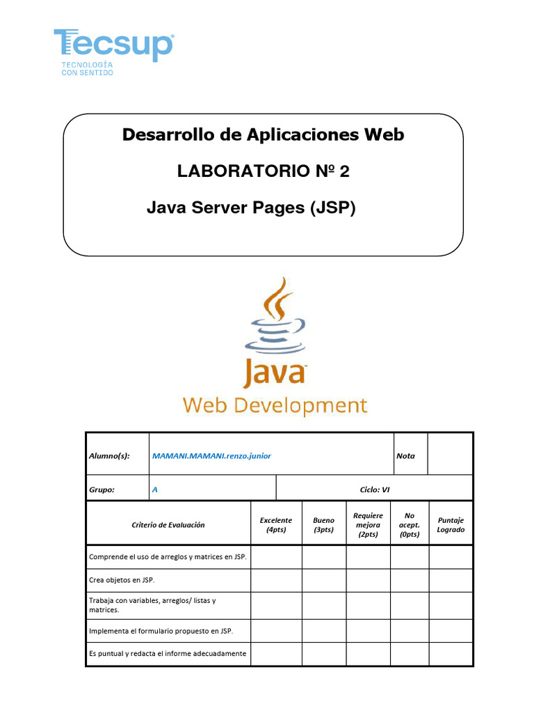 GLAB S2 JBEECK 2024 1 MAMANI - MAMANI.renzo - Junior | Descargar gratis PDF | Aplicación web ...