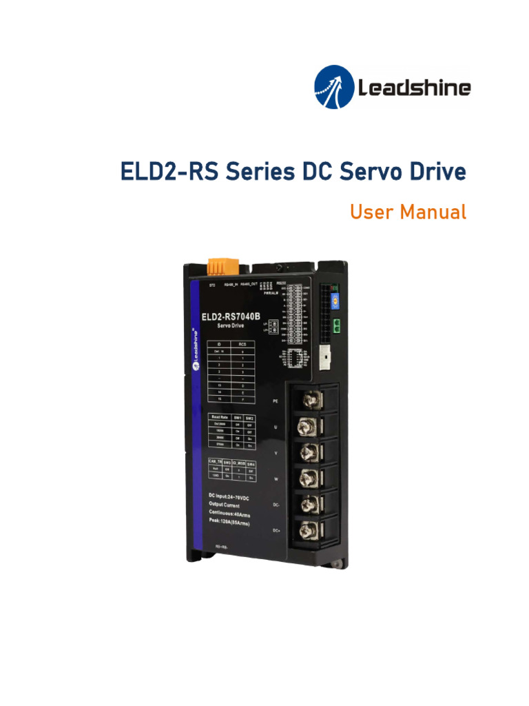ELD2-RS Series DC Servo Drive User Manual V1.0 | PDF | Electric Motor ...
