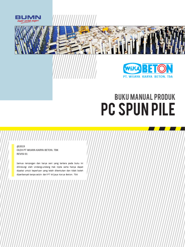 Manual Produk PC SPUN PILE_FINALARTWORK_REV1 | PDF