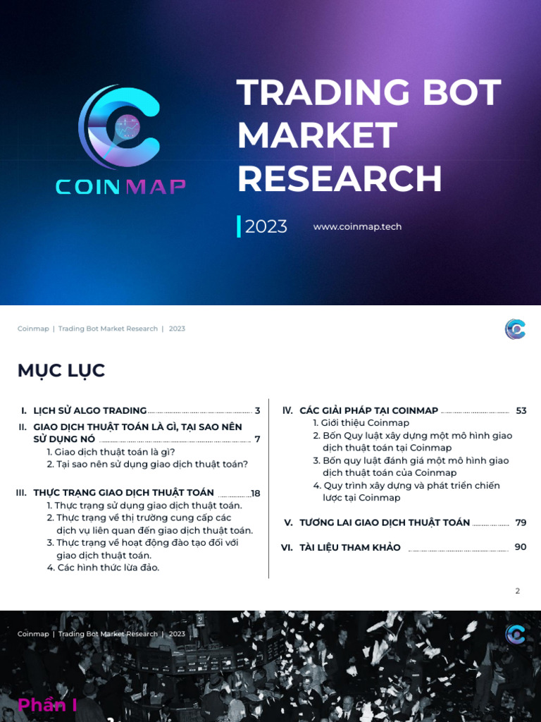Coinmap - TRADING BOT MARKET RESEARCH | PDF
