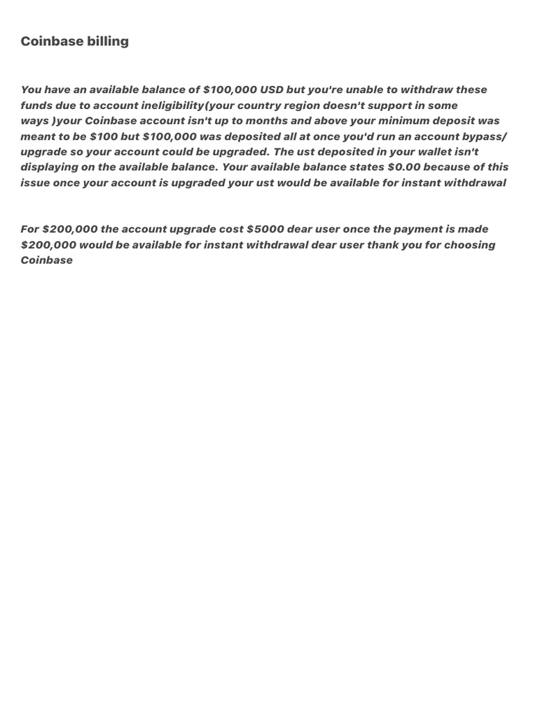 Coinbase Billing | PDF