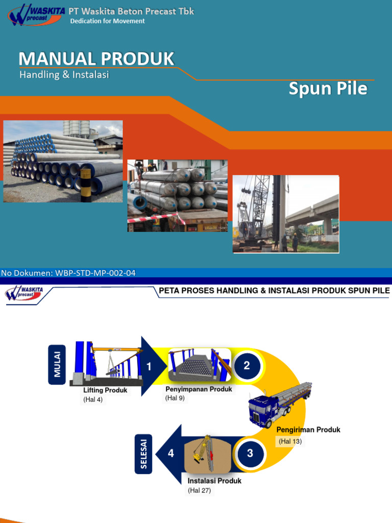 Manual Produk Spun Pile | PDF