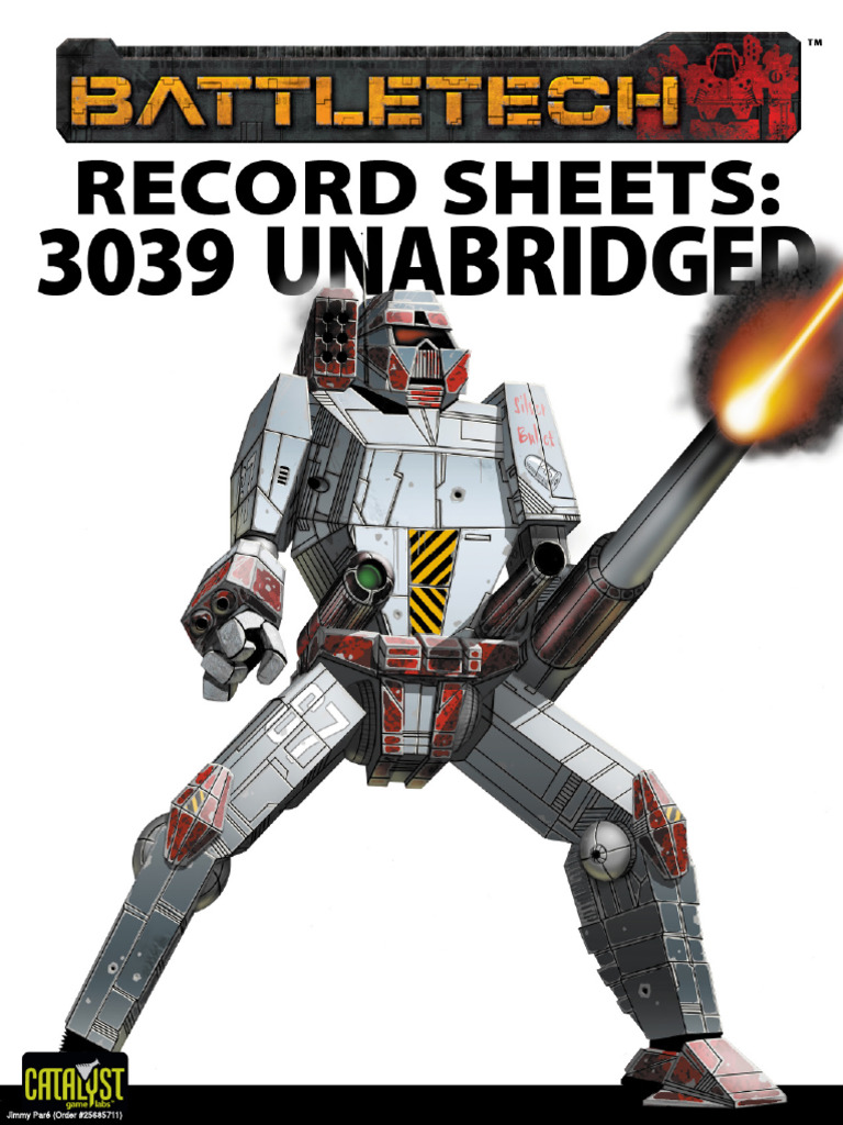BattleTech Record Sheets 3039 Unabridged | PDF | Battle Tech