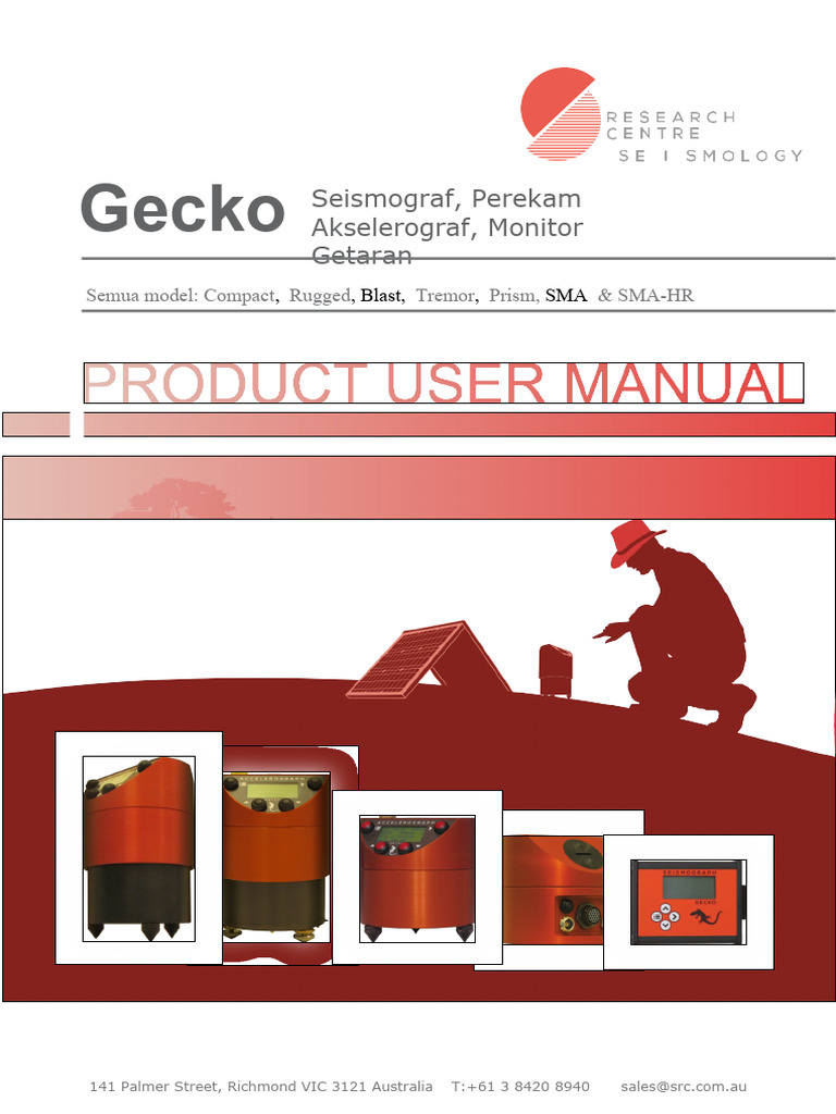 Gecko Seismograph User Manual INDO | PDF