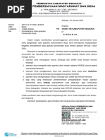 Surat Pemutakhiran Data Simasten | PDF