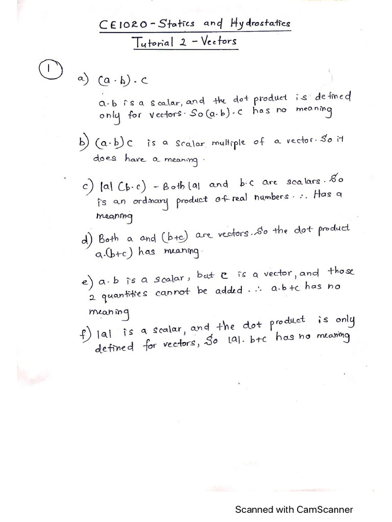 CE1020-Tutorial 2 - Answers | PDF