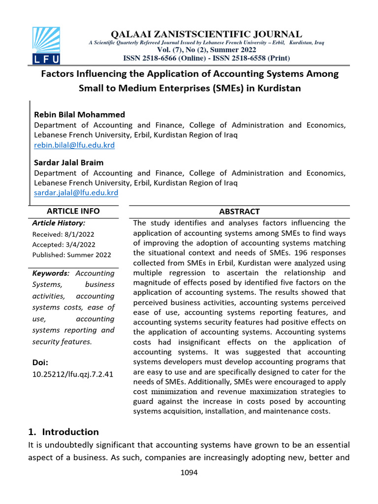 Các Nhan To Tac Dong Den Su Dung Phan Mem Ktoan | PDF | Sampling (Statistics) | Statistics