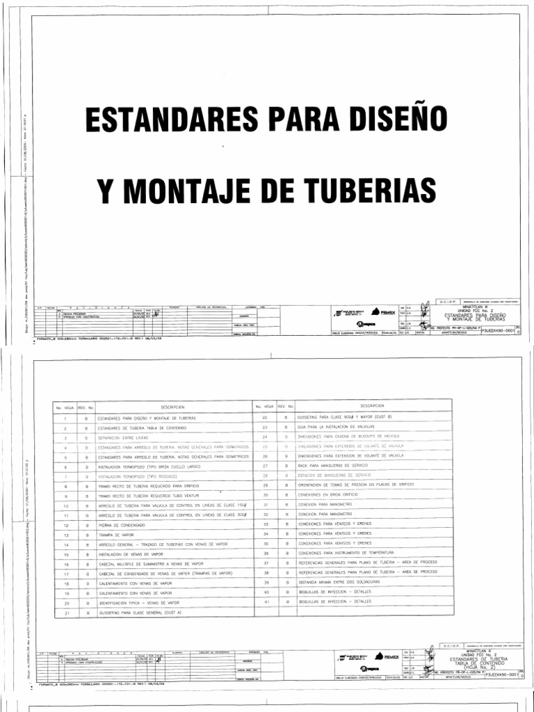 Diseño y Montaje de Tuberias | PDF