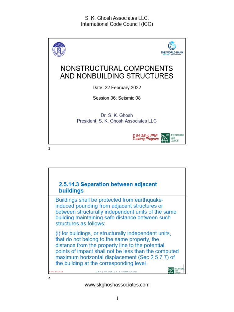 S36 - Nonstructural Components and Nonbuilding Structures | PDF ...