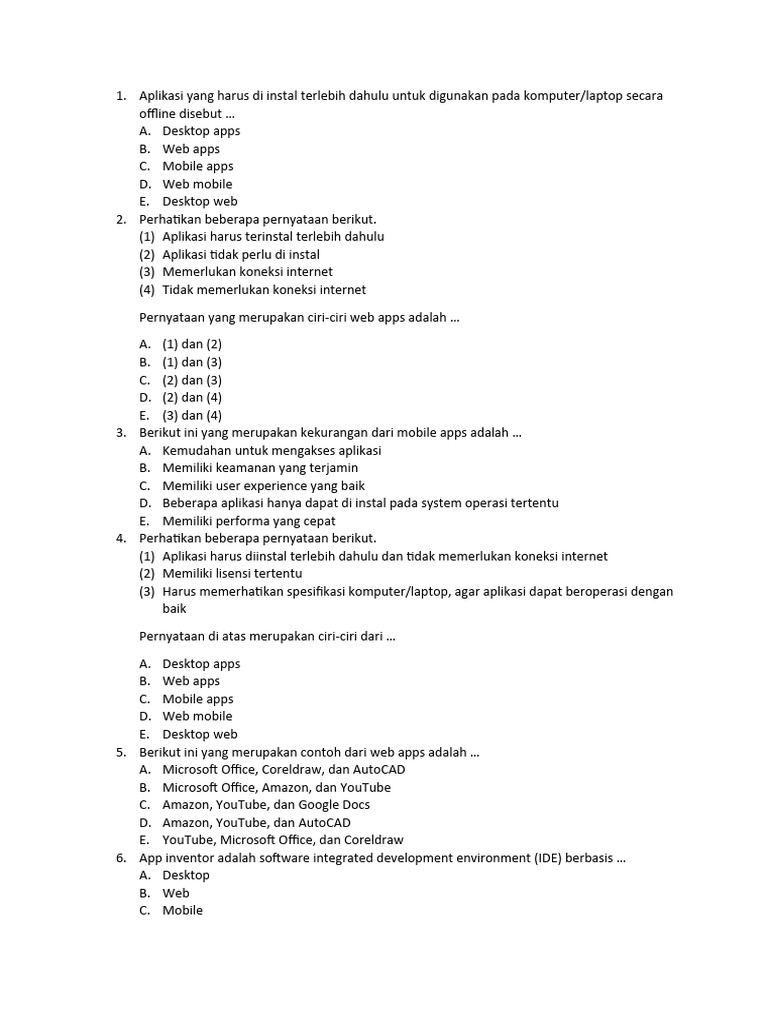 Soal Informatika Mit App Inventor | PDF