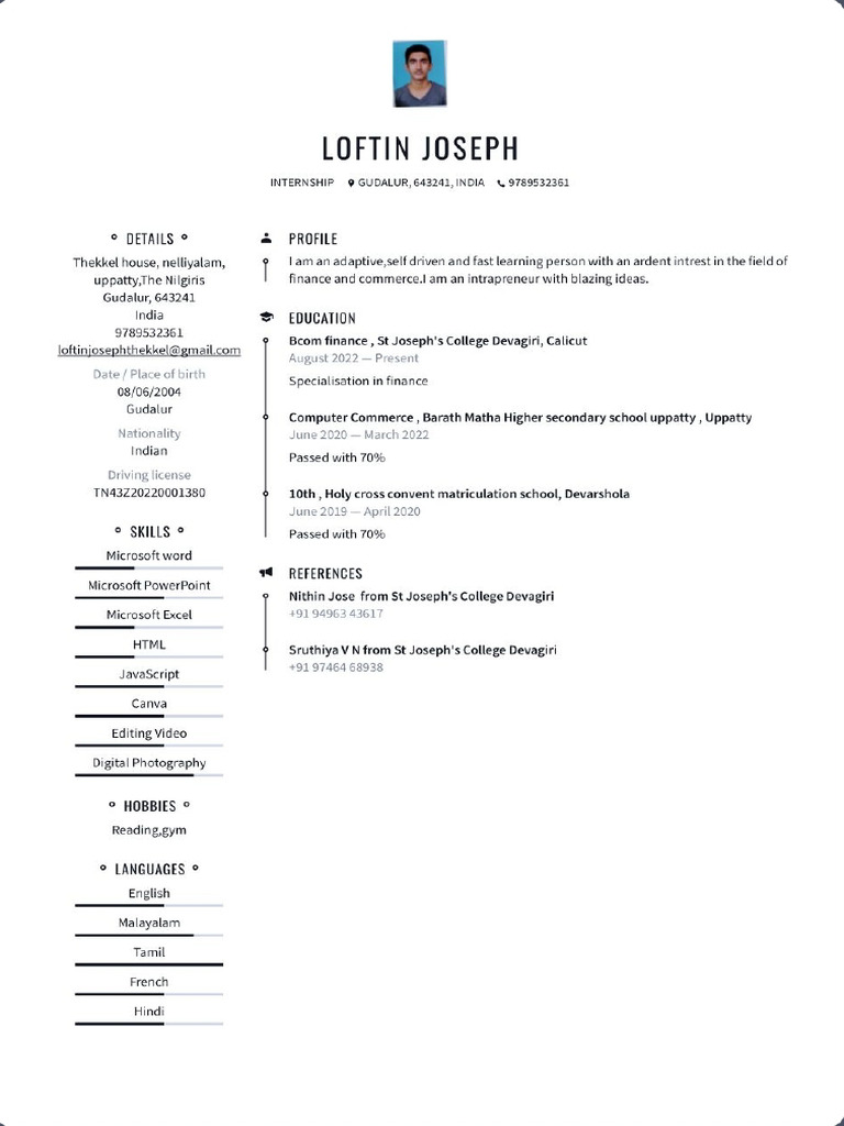 Loftin Joseph CV | PDF