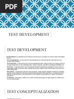 Stages of Test Development | PDF | Evaluation Methods | Psychology