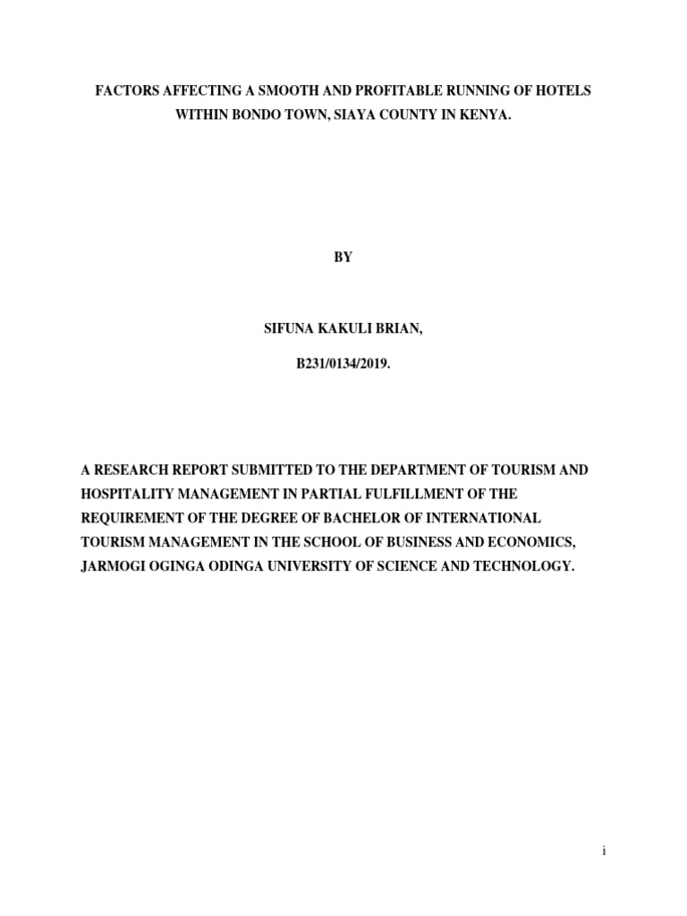 The Kakuli Report | PDF | Tourism | Employment