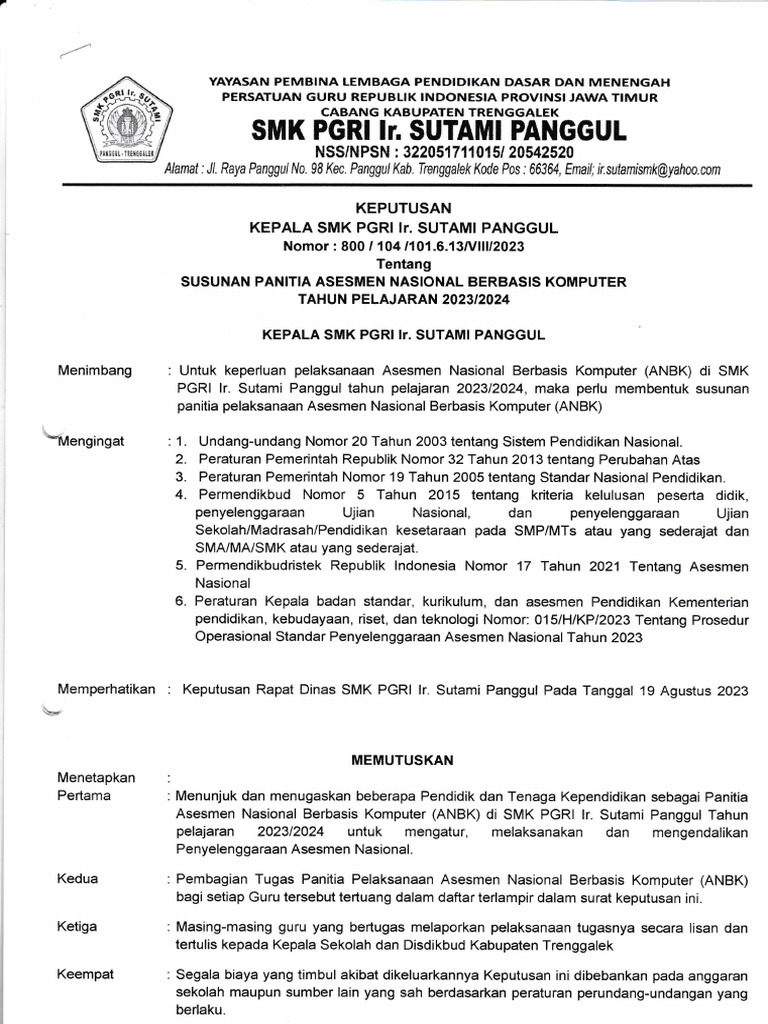 SK - ANBK - 2023-2024 | PDF