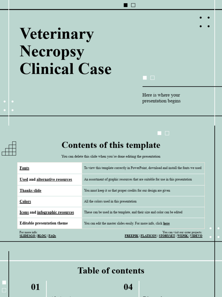 Veterinary Necropsy Clinical Case by Slidesgo | PDF | Medical Diagnosis ...