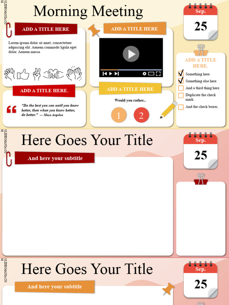 Morning Meeting Agenda Template | PDF