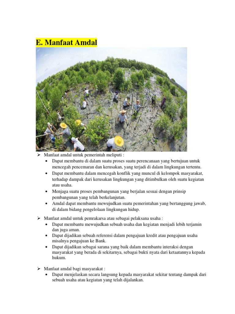 AMDAL Manfaat Dan Prosedur | PDF | Bisnis